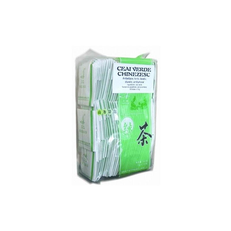 Ceai verde chinezesc, 100 plicuri, Naturalia Diet